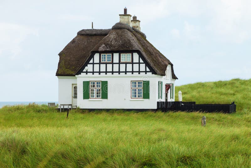 Villa Historical in Denmark with Sea View Stock Photo - Image of europe ...