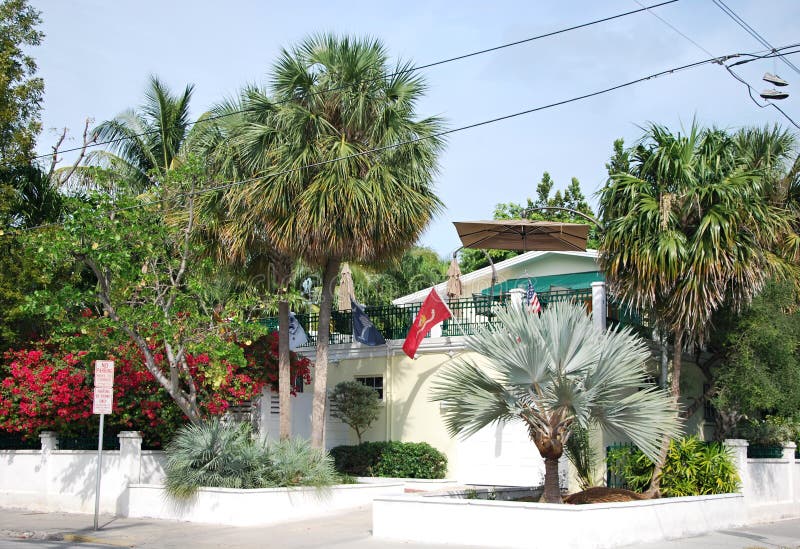 Villa in Key West, Florida Keys Stock Photo - Image of gulf, house ...
