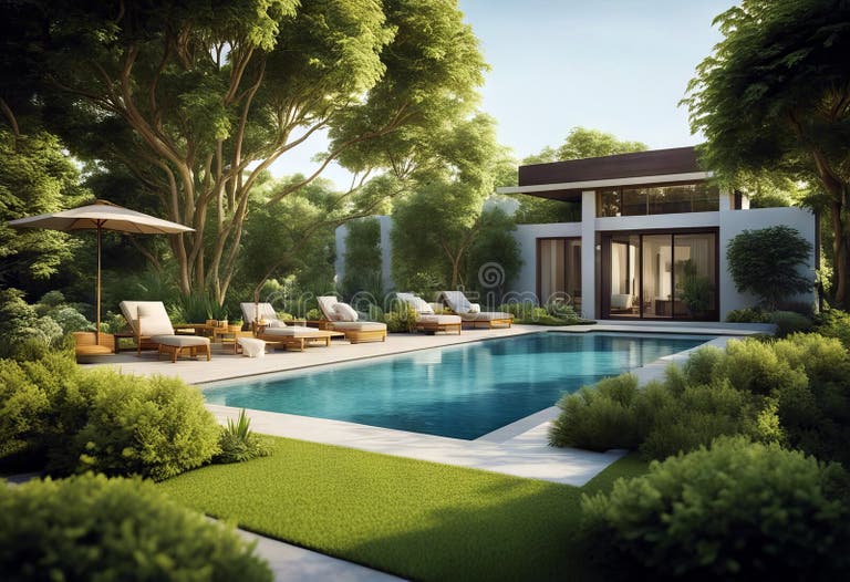 Villa Plan Backyard Design Architect Landscape Architectural ...