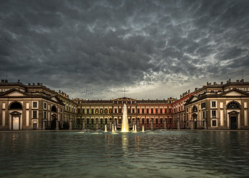 Villa reale monza brianza editorial stock photo. Image of destination ...