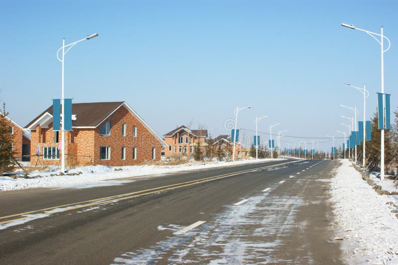 Villa road stock image. Image of landscape, elegance - 23421787