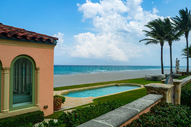 Villa with Sea View, Outside of a Luxury Resort. Stock Image - Image of ...