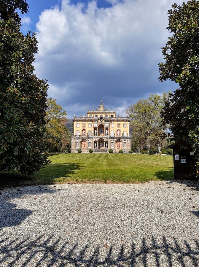 Villa Torrigiani stock image. Image of tuscany, hills - 225936985