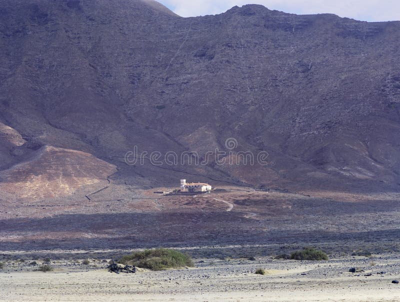 Villa Winter near Cofete stock image. Image of islands - 38207271