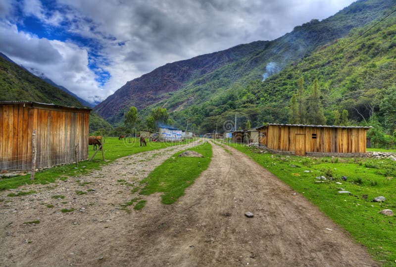 Peruvian mountain village stock photo. Image of beautiful - 28611856