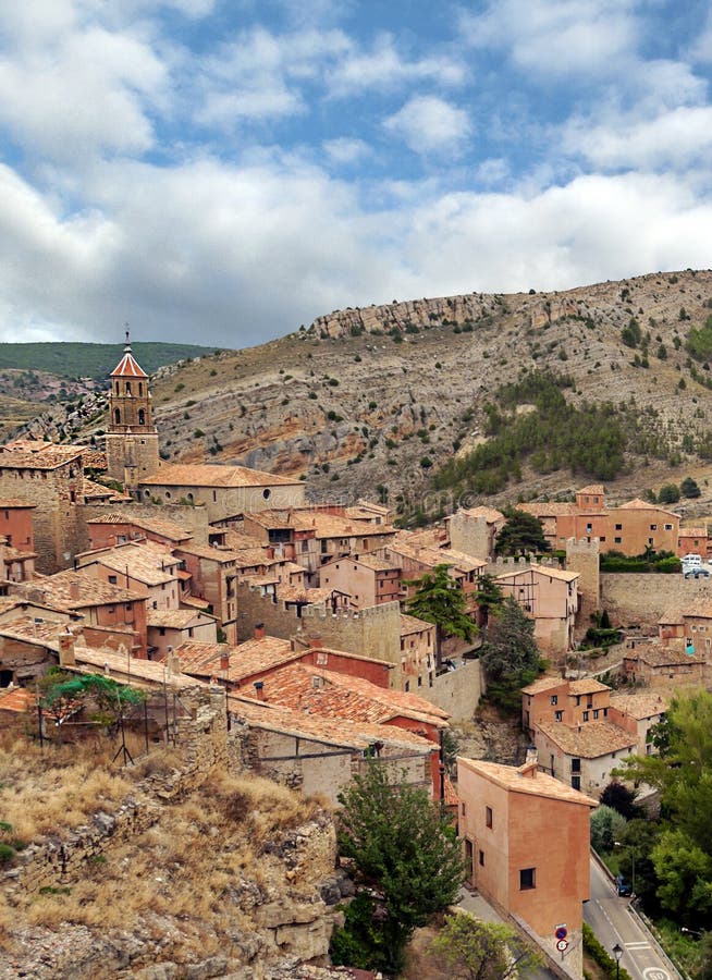 Castle of Albarracin stock image. Image of peaceful, rampart - 33683663