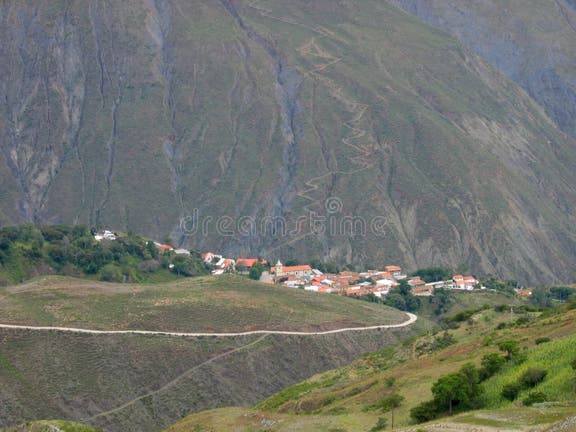 Village in Andes stock image. Image of tropical, steep - 1526251