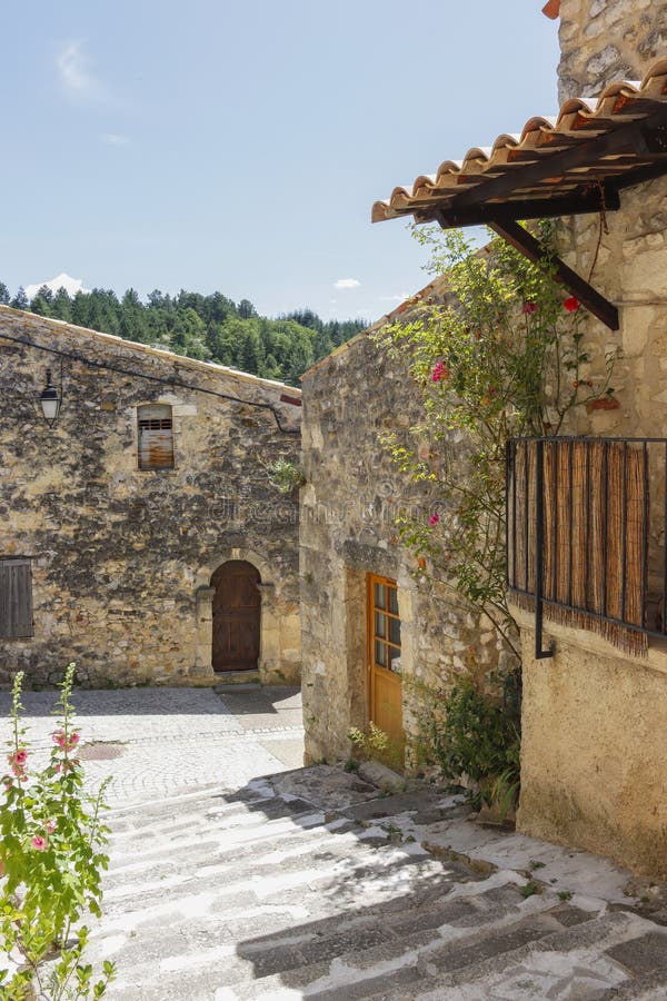 Village Aurel in France stock photo. Image of france - 287465816