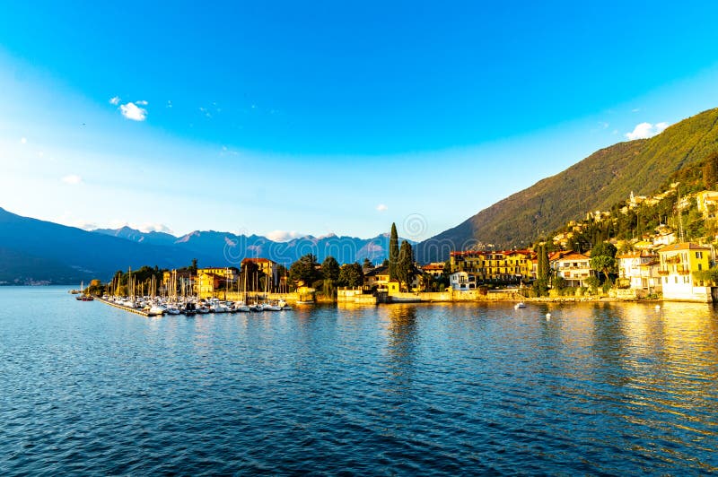 The Village of Bellano, on Lake Como Stock Photo - Image of hospitality ...