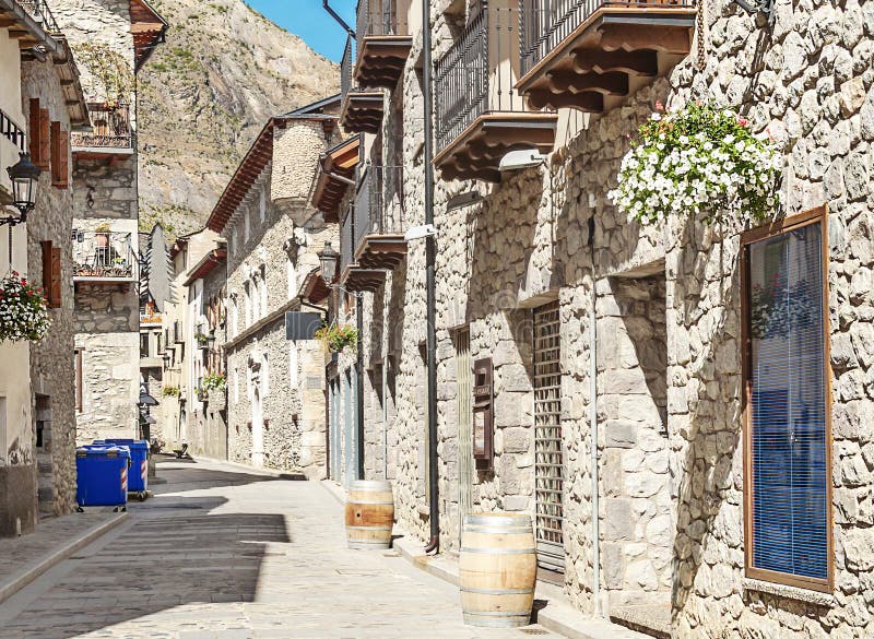 Village of Benasque stock photo. Image of beautiful - 193026064