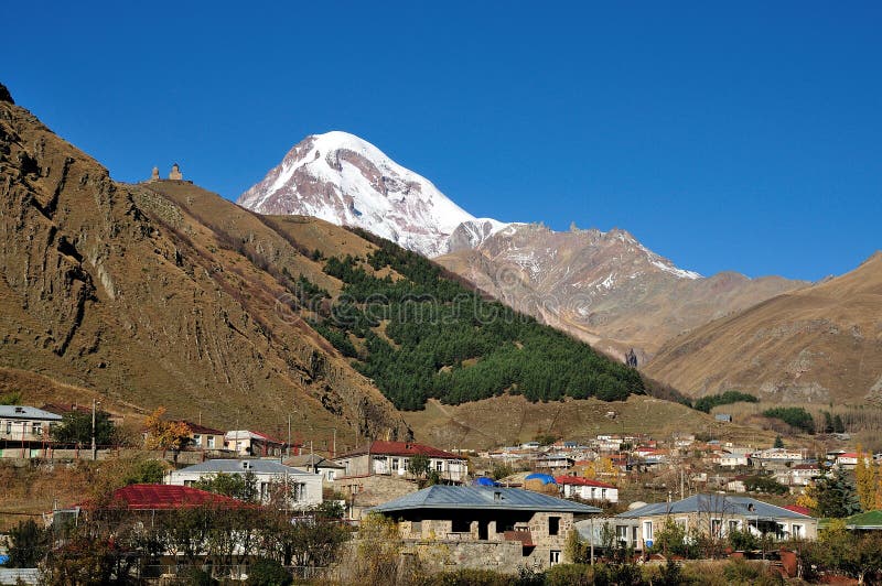Village at the Bottom of the Mountain Stock Photo - Image of tradition ...