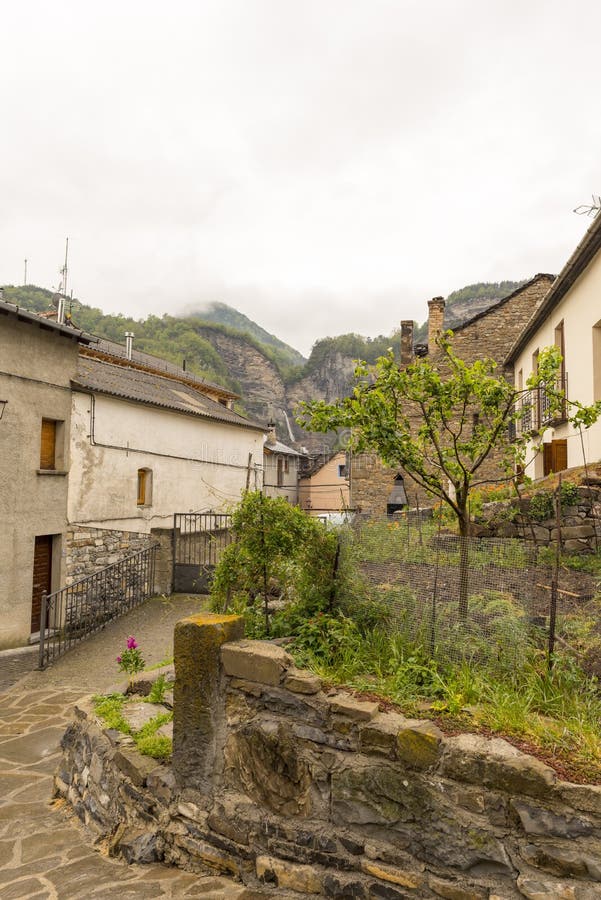 Through the Village of Broto Stock Image - Image of tourism, huesca ...