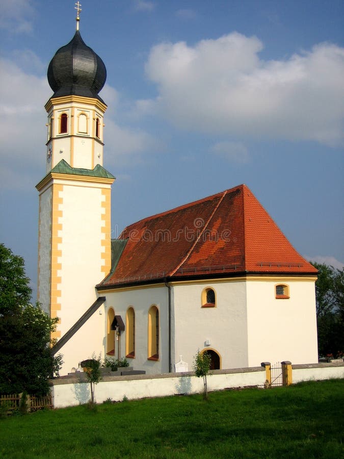 Village church stock image. Image of outdoors, brick, architectural ...
