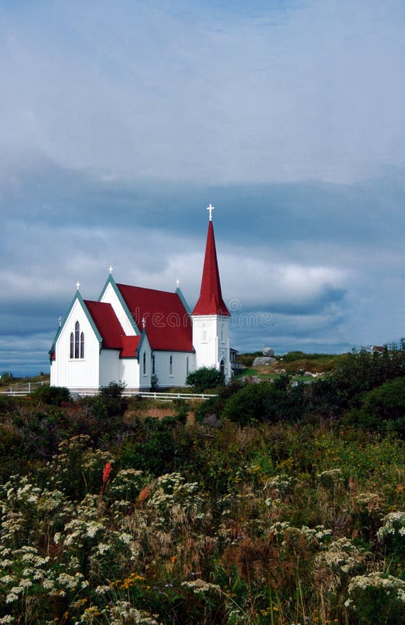 Village Church stock photo. Image of peaceful, peggys, architecture ...