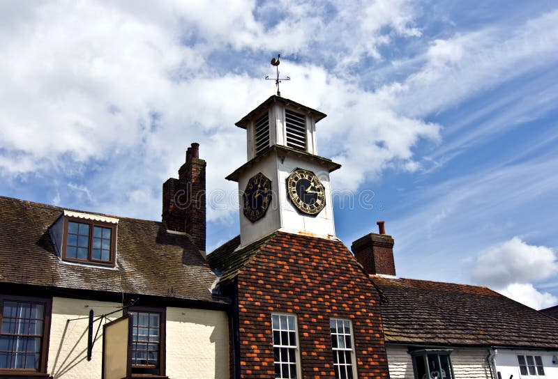 Old Clock Tower stock image. Image of roof, pillar, building - 300239