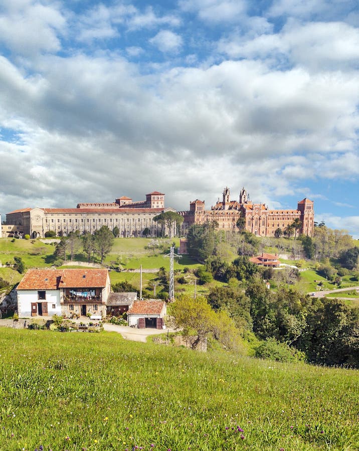Medieval Village Of Comillas In Spain Stock Photo - Image of aged ...