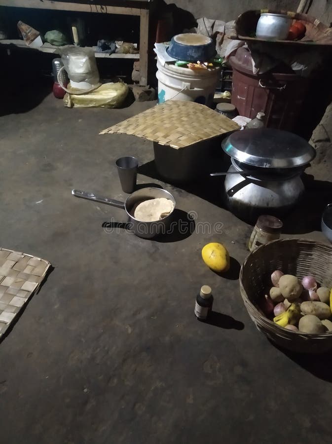 Village cooking room stock image. Image of village, market - 221134733