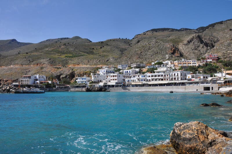 Village on crete, greece stock photo. Image of southern - 24784242