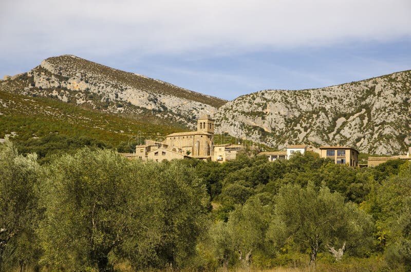Village De Rodellar En Sierra De Guara, Aragon Image stock - Image du ...