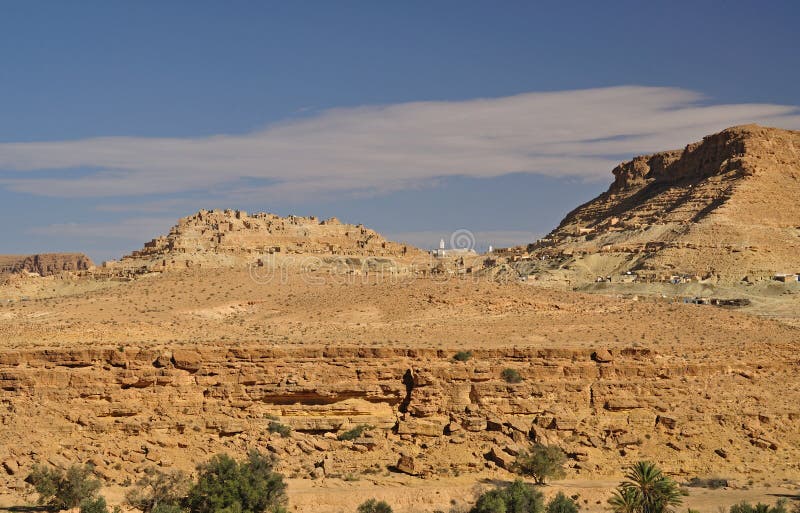 Village in the desert stock photo. Image of direction - 18363634