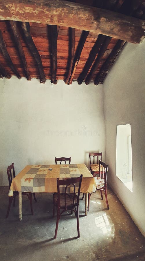 A Village Dining Table stock image. Image of villagers - 196742649