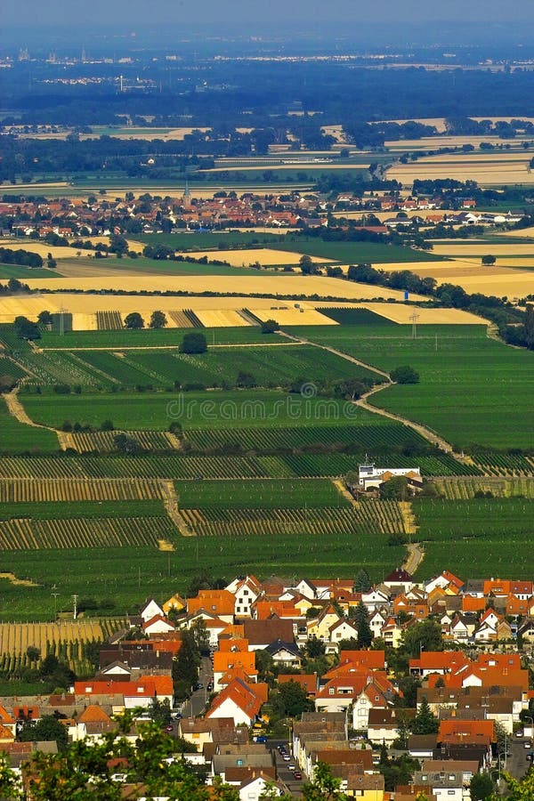 Village in fields stock photo. Image of peaceful, grass - 200858