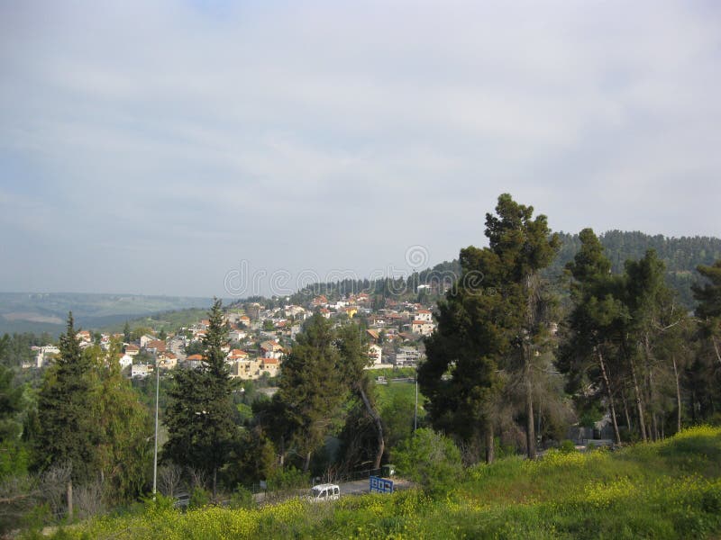 A village in a forest stock image. Image of mountains - 146891359