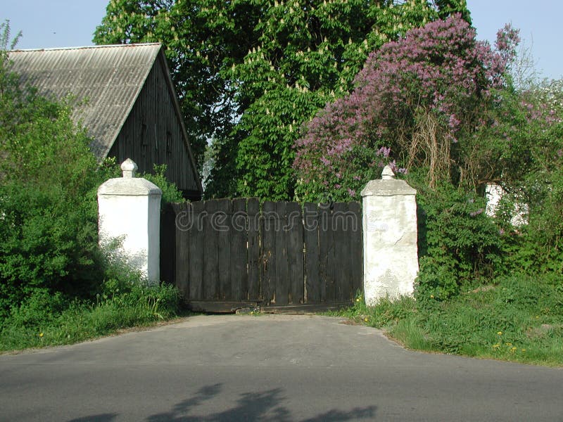 Village gate stock photo. Image of village, close, home - 291562