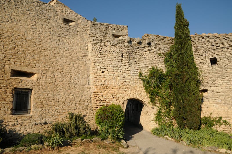 Village of Goult in Provence Stock Photo - Image of architecture ...