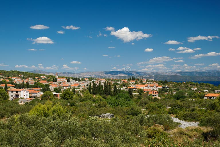 Village Grohote stock image. Image of solta, villages - 23820777