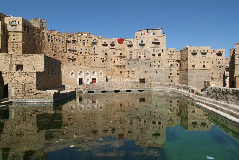 The village of Hababah stock image. Image of building - 30193251