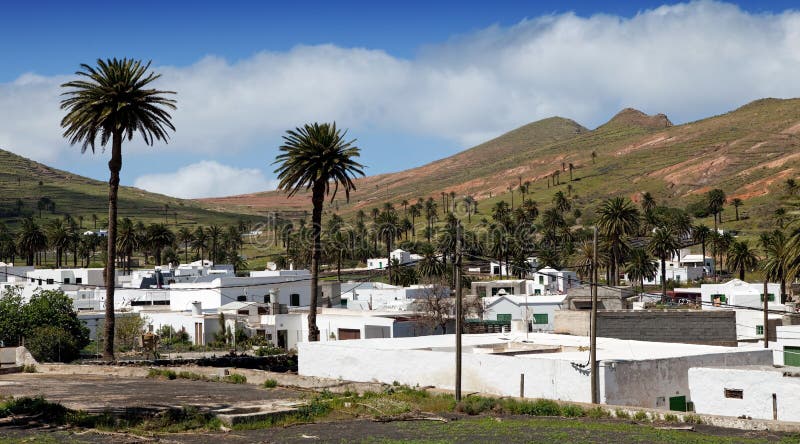 Village of Haria, Lanzarote Stock Image - Image of country, beautiful ...