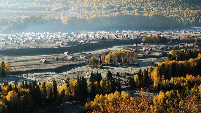 Village Hemu stock image. Image of hamlet, northwest, foggy - 7114543