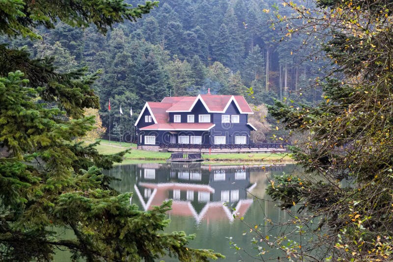 Village Hotel among Trees stock photo. Image of leaf - 103909340