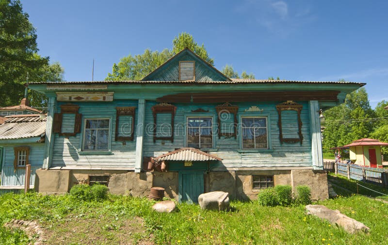 Village house stock image. Image of exterior, lawn, facade - 11782203