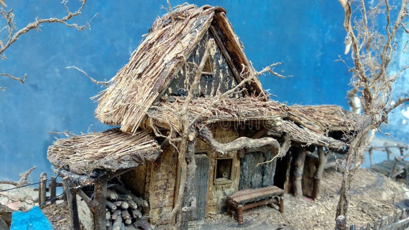 Village House Diorama stock image. Image of ruins, building - 219885741