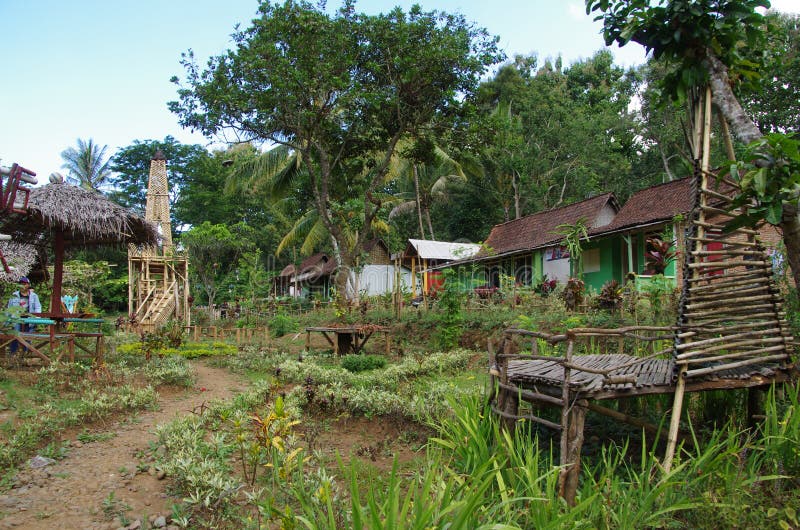 Village on the Java Island in Indonesia Stock Photo - Image of ...