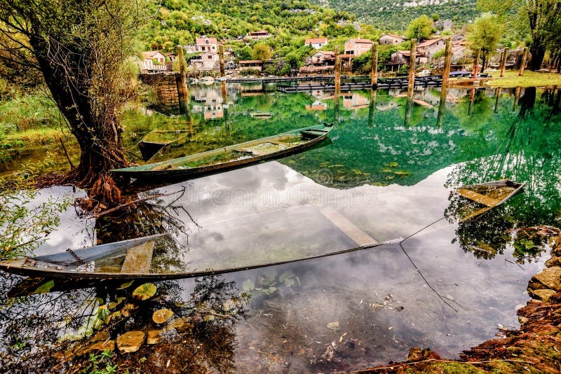 Village Karuc at Skadar Lake in Montenegro Stock Image - Image of ...