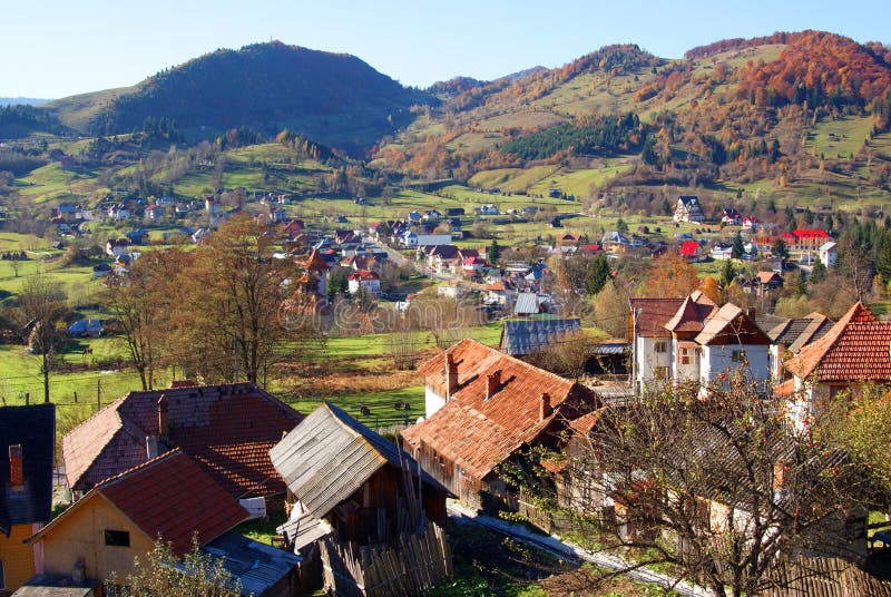 Village landscape stock photo. Image of graze, buyer - 16660568