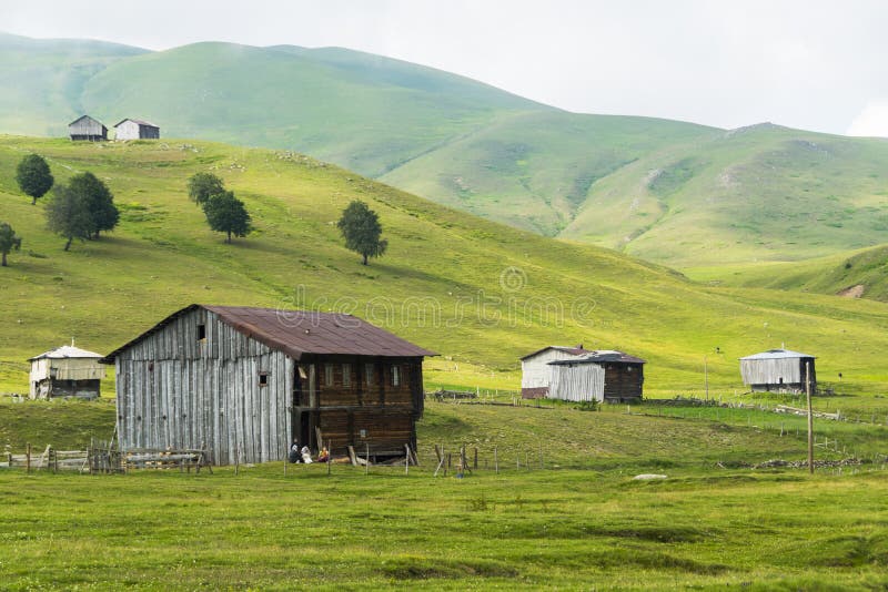 Village landscape stock photo. Image of natural, overcast - 96888242