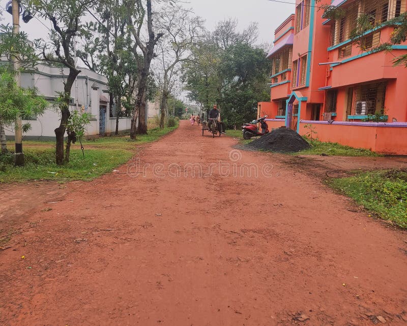 Village Life stock photo. Image of rural, redsoil, life - 236470946