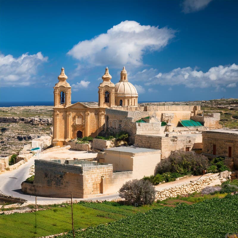 Village in Malta, AI Generated Stock Illustration - Illustration of ...