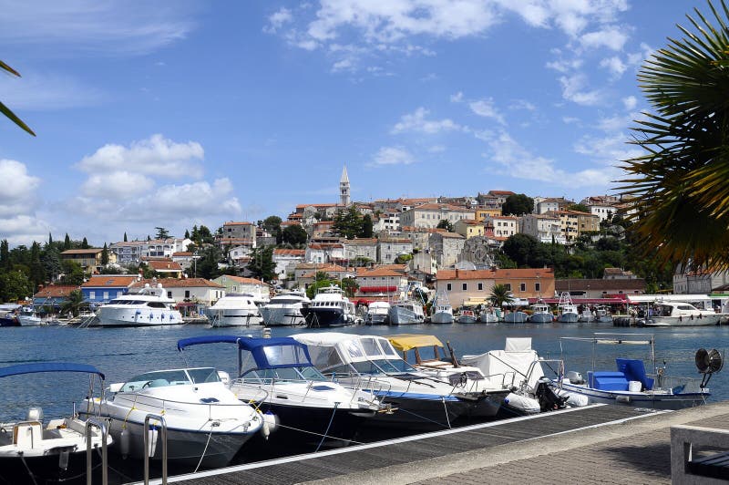 Village and Marina of Vsar, Croatia Stock Photo - Image of boat, coast ...