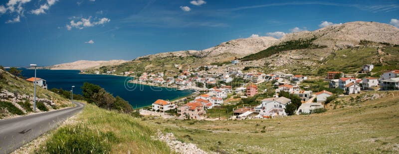 Village Metajna stock photo. Image of cloud, croatia - 23710862