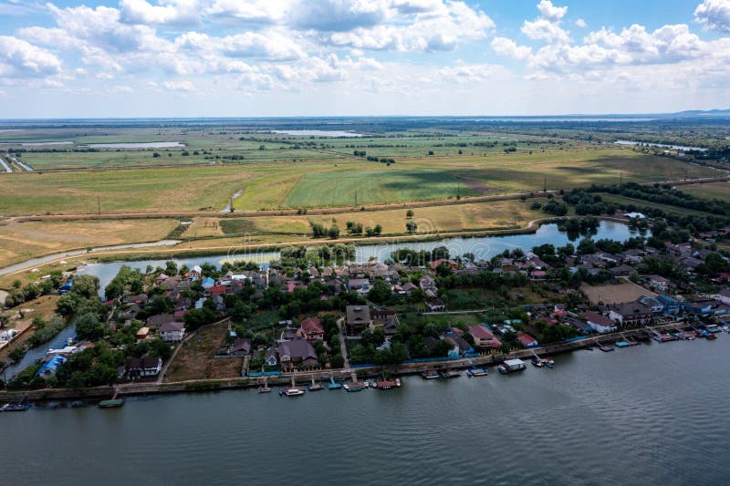 The Village of Mila 23 in the Danube Delta in Romania Stock Image ...