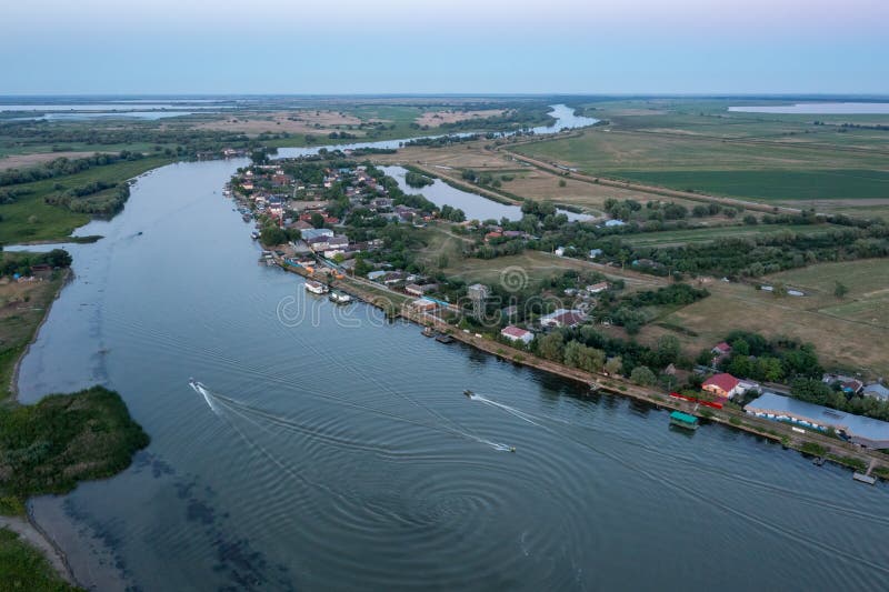 The Village of Mila 23 in the Danube Delta in Romania Stock Photo ...