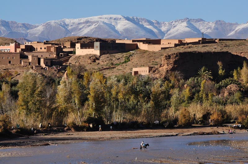 The Asif M`Goun River Forming the Valley of Roses at Kalaat M`Gouna ...