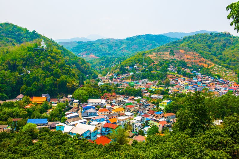 Local Village in Mountain editorial stock image. Image of vacation ...