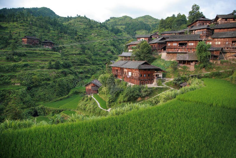 Village in the mountains stock photo. Image of ecology - 9083328