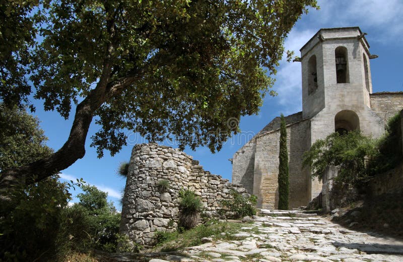 The Village Oppede-le-Vieux in the Provence Stock Photo - Image of ...